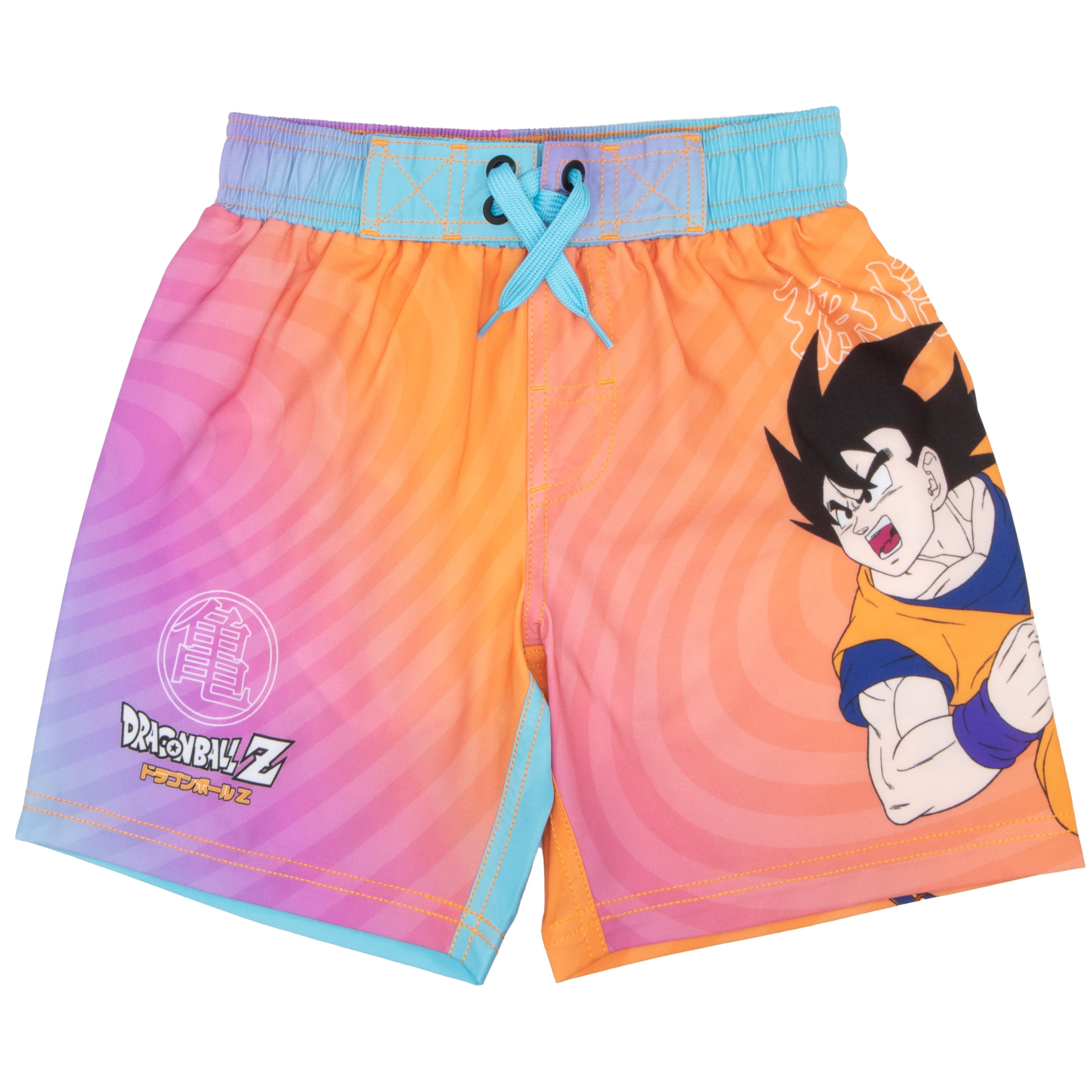 Dragon Ball Z Goku Graphic Swim Shorts for Boys, Pull-On Drawstring ...