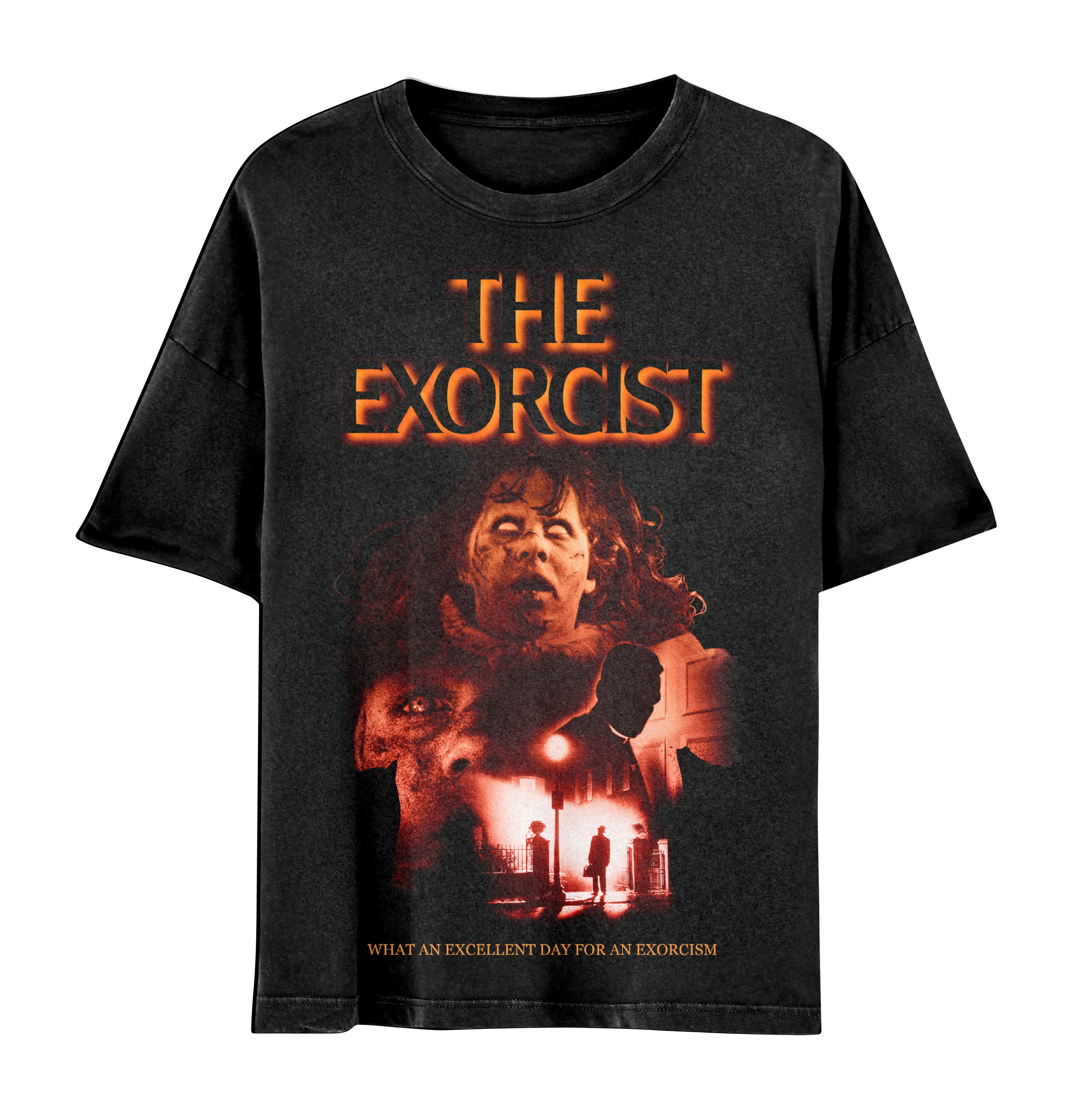 Isaac Morris Limited Exorcist Poster Halloween Mens and Womens Short ...