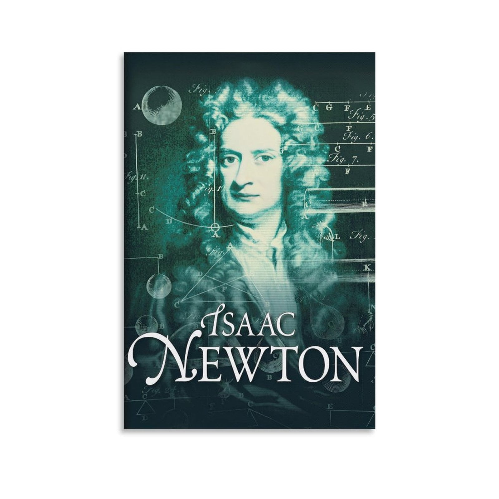 Isaac Newton Mathematicia Poster Print Photo Art Painting Canvas Poster ...