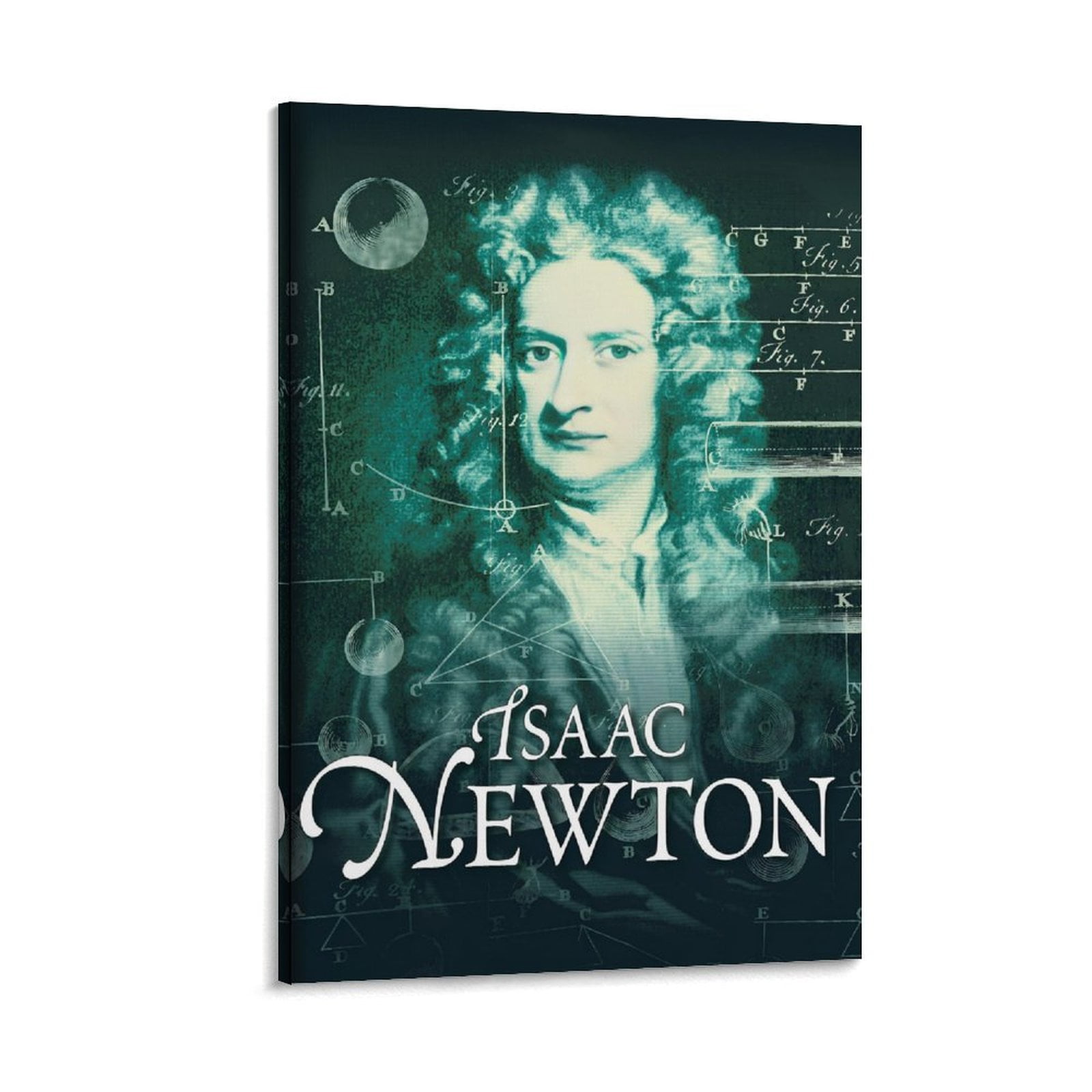 Isaac Newton Mathematicia Poster Print Photo Art Painting Canvas Poster ...