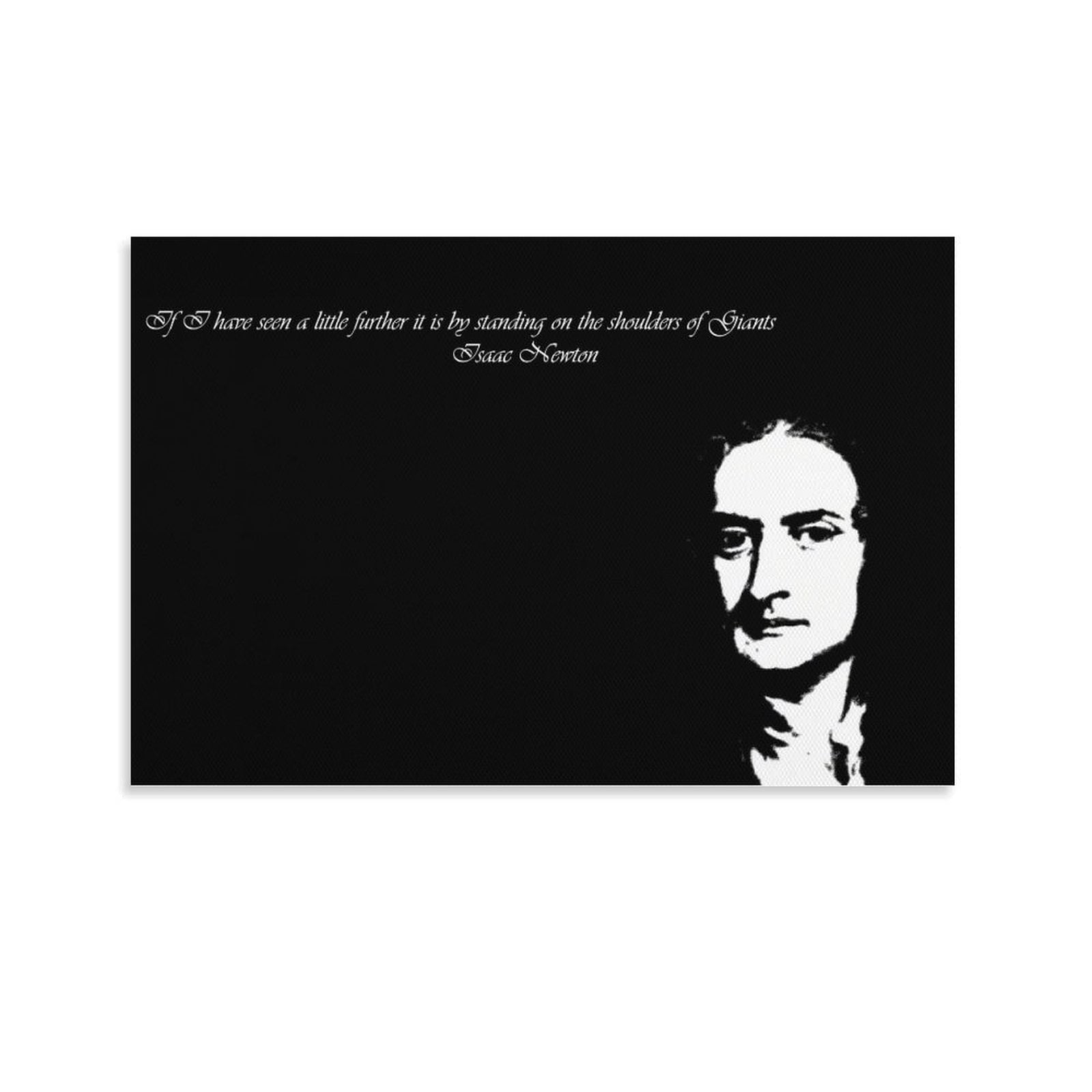 Isaac Newton Motivational Poster Quote Inspirational Poster Wall Art ...