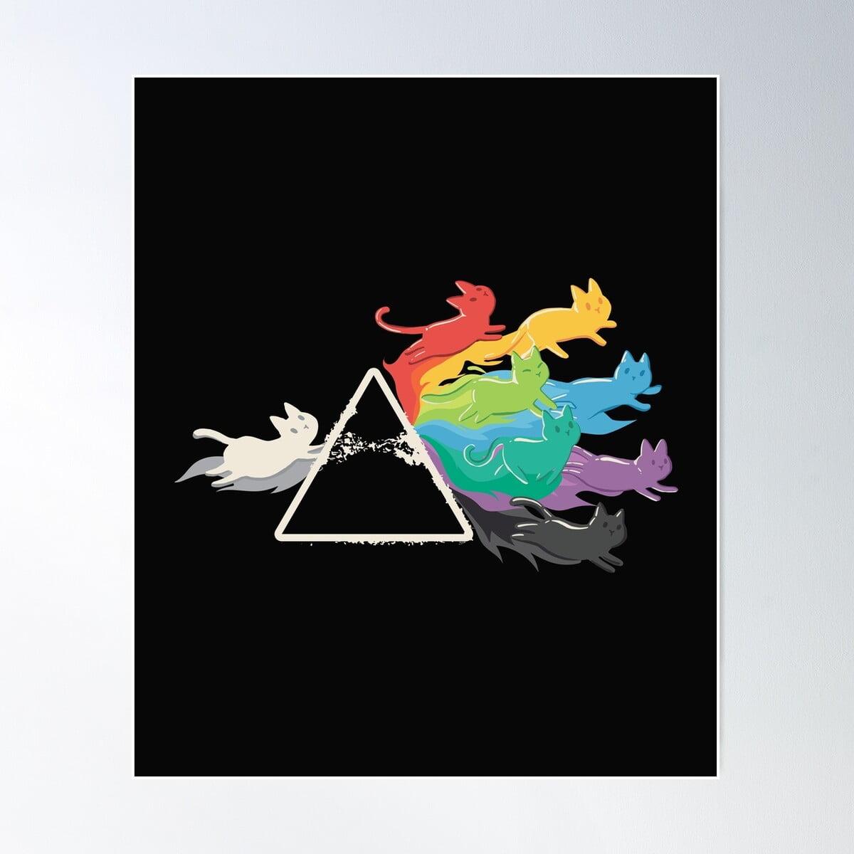 Isaac Newton Prism Poster Wall Art, Modern Wall Decor For Living Room ...