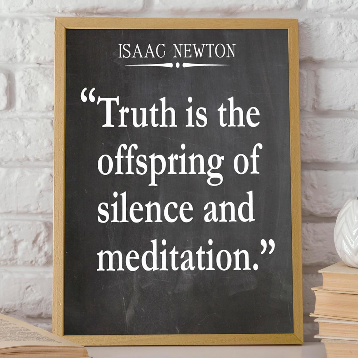Isaac Newton Quote Physics Poster Science Poster Meditation Quote Wall ...
