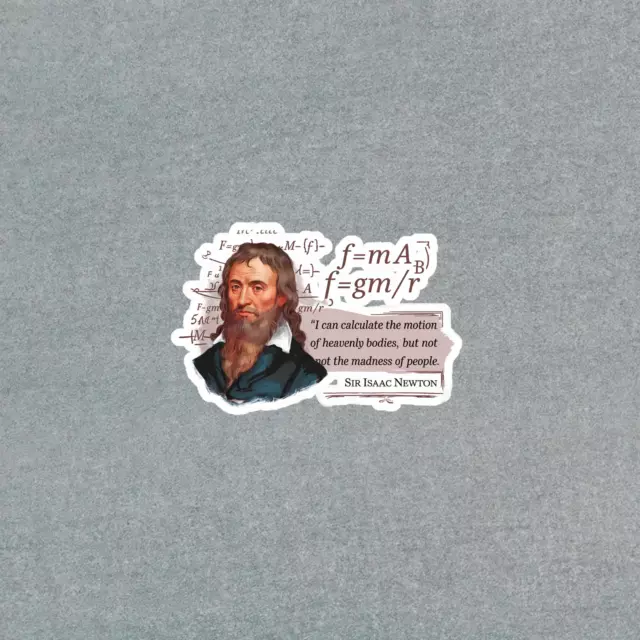 Isaac Newton Quote Sticker - Science Gift - Physics Decor - Nerd ...