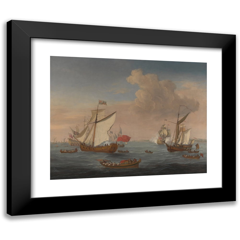 Isaac Sailmaker 14x12 Black Modern Framed Museum Art Print Titled ...