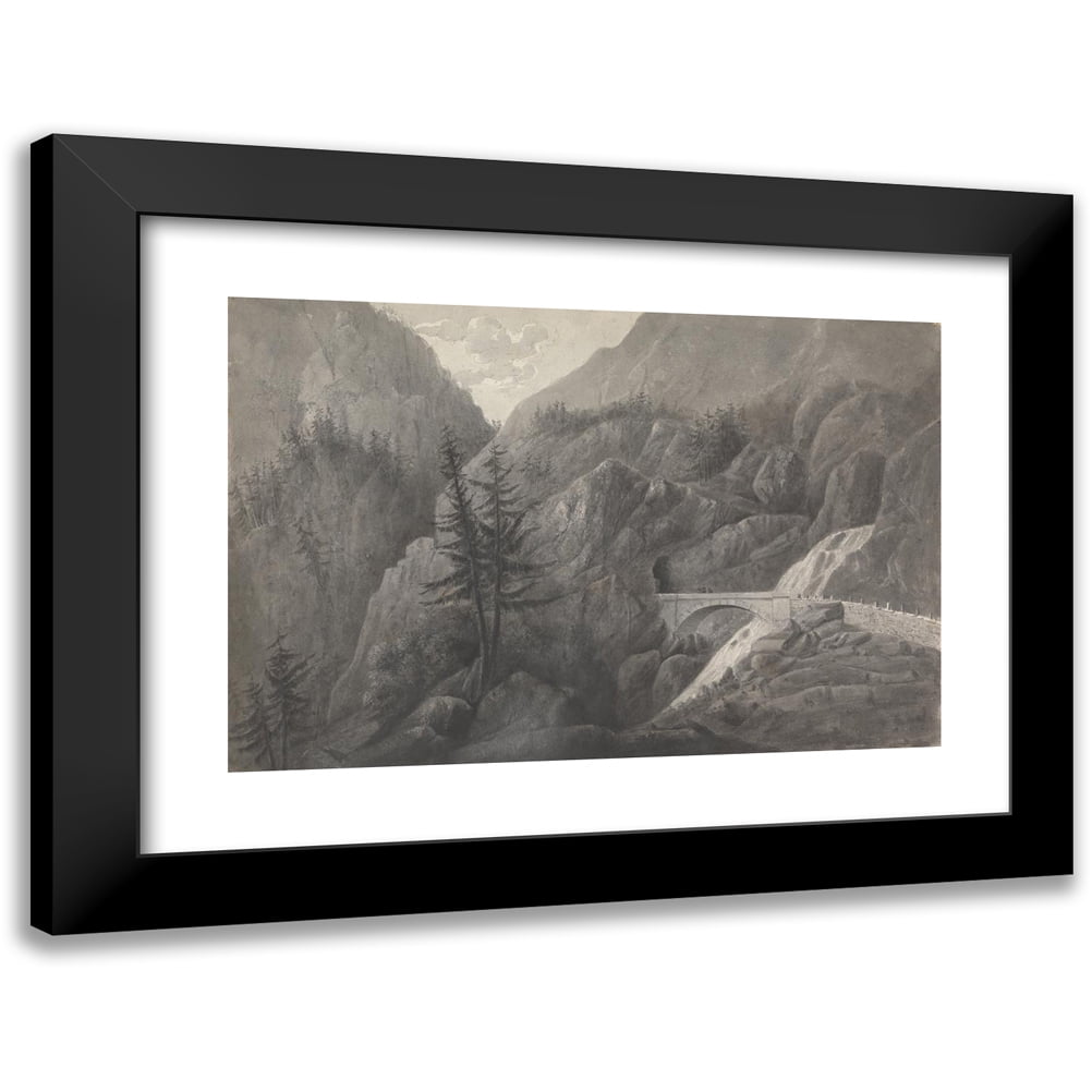 Isaac Weld 24x17 Black Modern Framed Museum Art Print Titled - Simplon ...