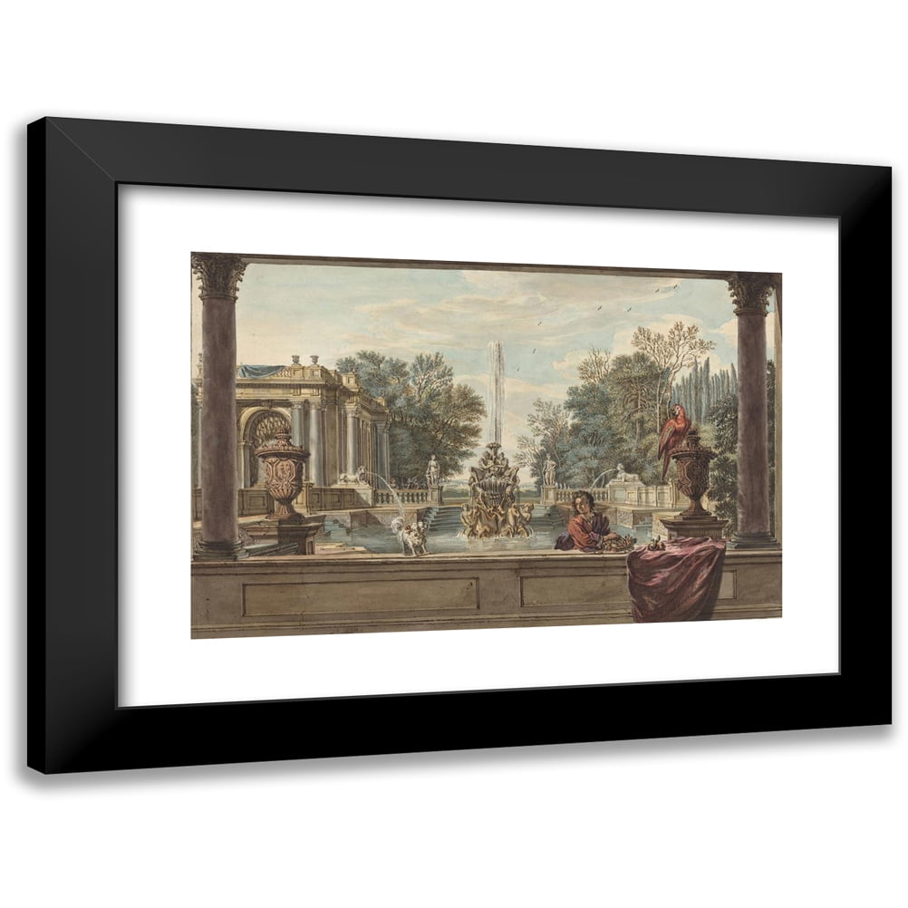 Isaac de Moucheron 24x17 Black Modern Framed Museum Art Print Titled ...
