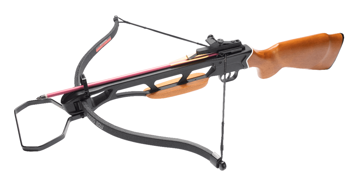 150lbs Adult Hunting Crossbow, Powerful Bolt with 2 Arrows, Real Wood ...