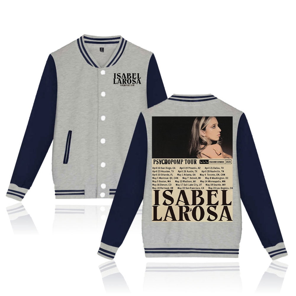 Isabel LaRosa Psychopomp Tour 2025 Baseball Jacket Clothes Unisex Long ...