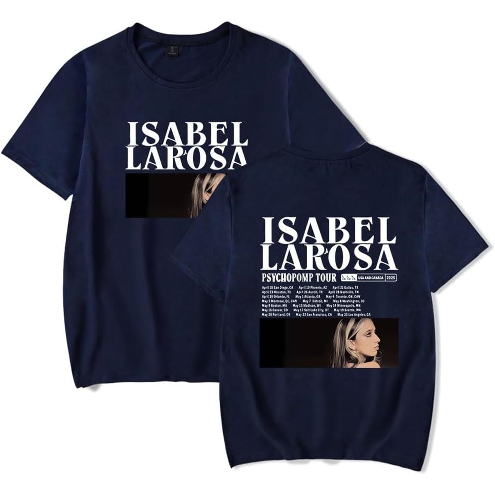 Isabel LaRosa Psychopomp Tour 2025 Merch T-shirt casual pure cotton ...