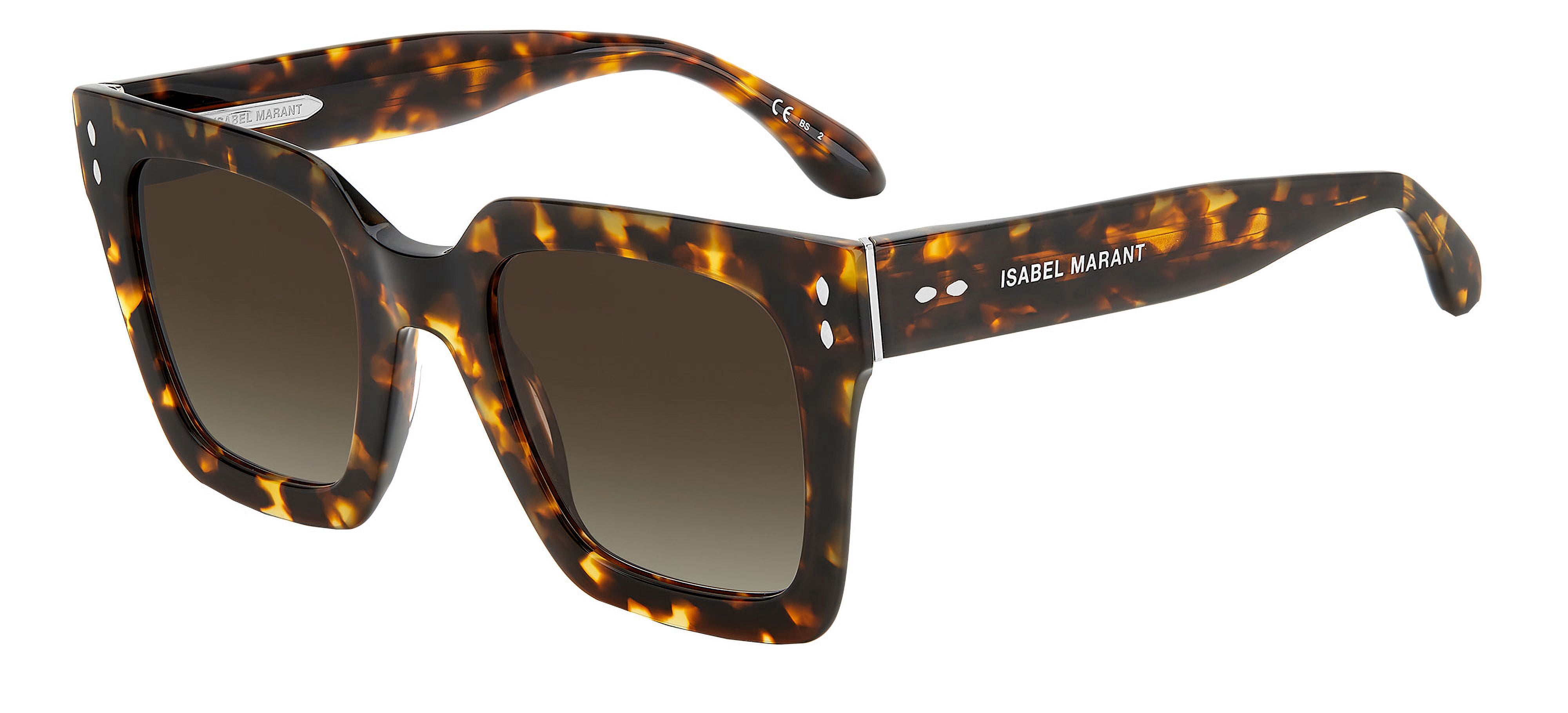 Isabel Marant - IM 0104/S, Squared acetate women HAVANA/BROWN SHADED ...