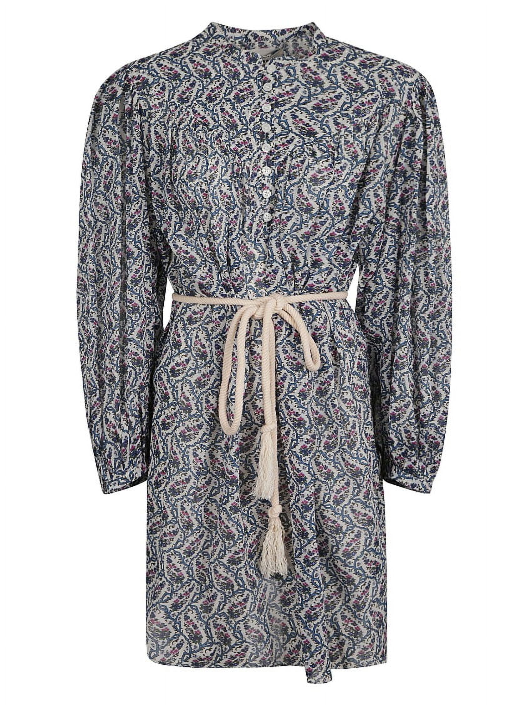 Isabel Marant Étoile Woman Mini Dress With Floral Print And Belt ...