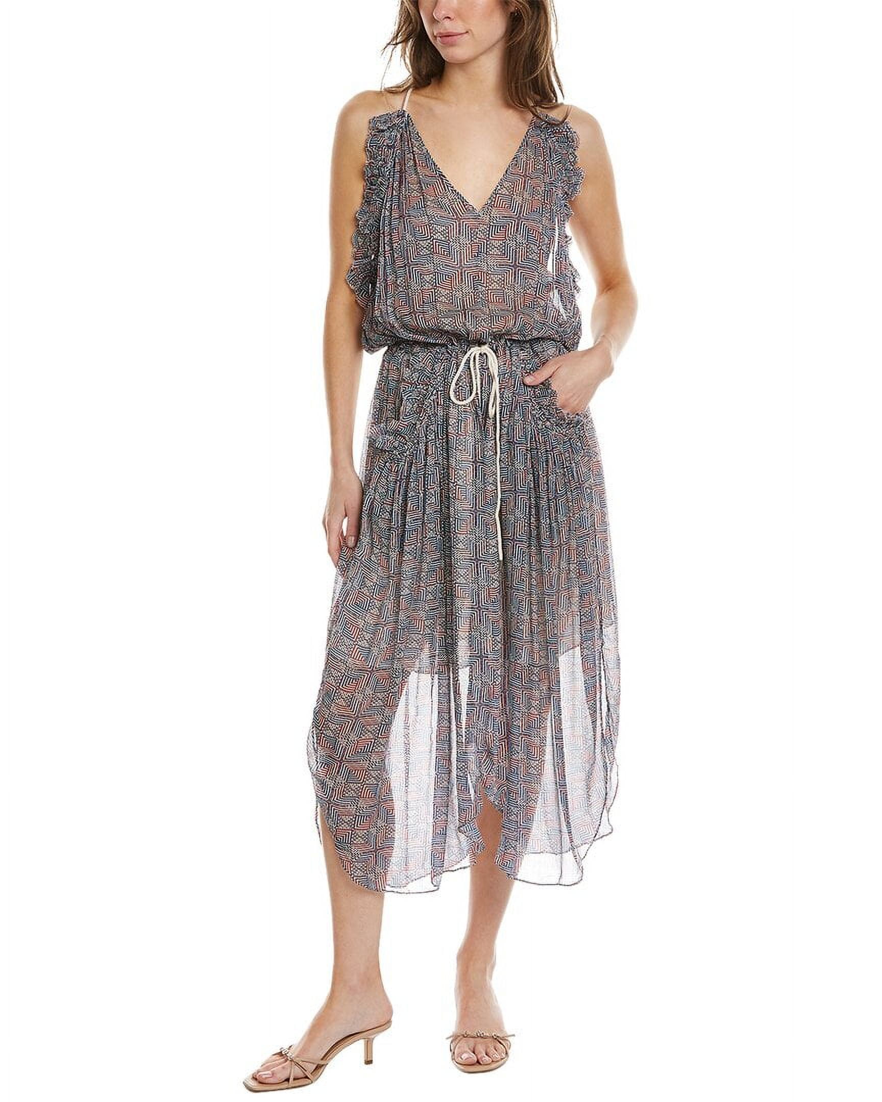 Isabel Marant womens Étoile Fadelo Maxi Dress, 38, Blue - Walmart.com
