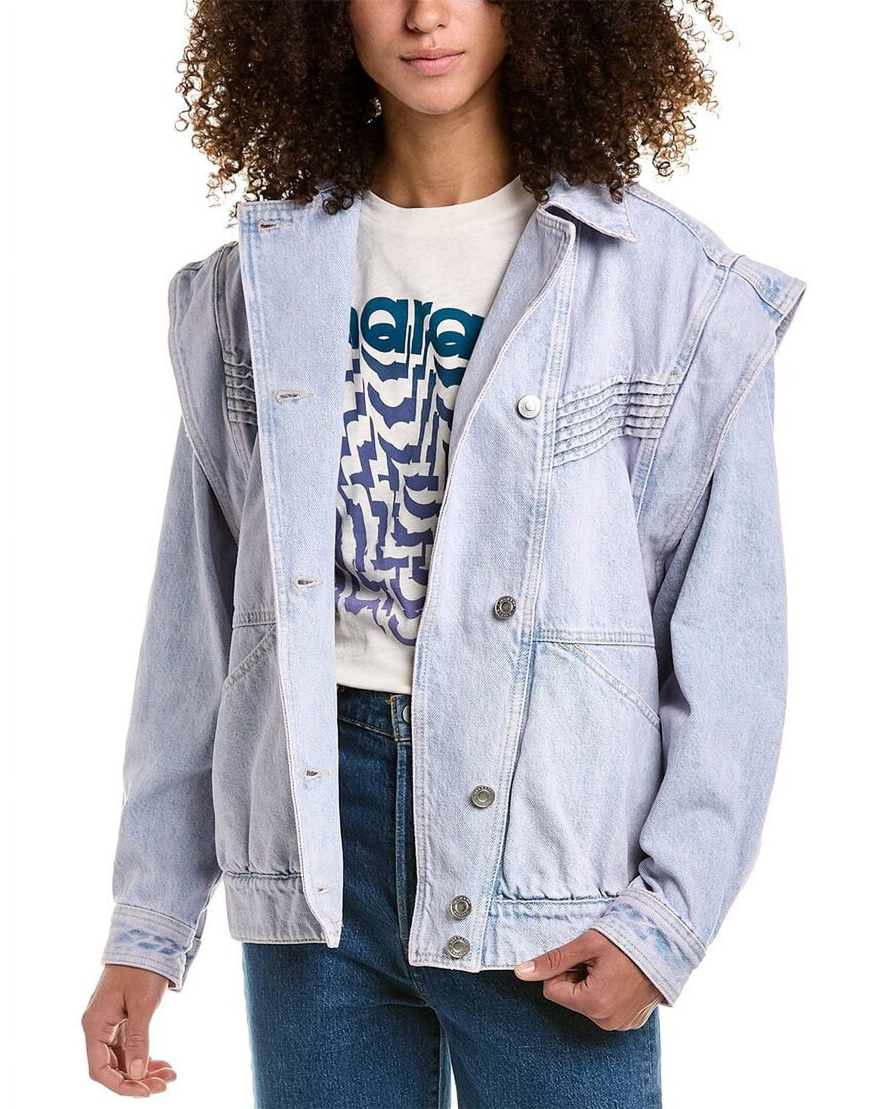Isabel Marant womens Étoile Harmon Jacket, 40, Purple - Walmart.com