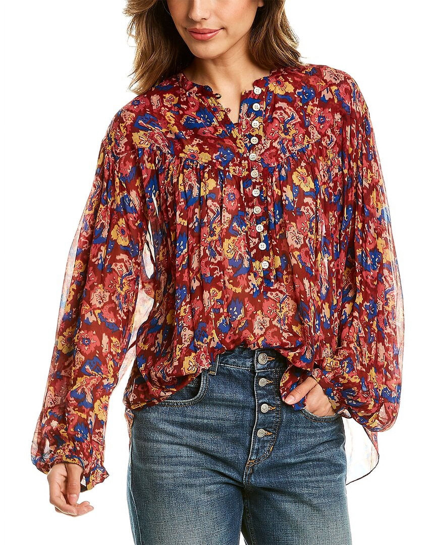 Isabel Marant womens Étoile Kiledia Blouse, 36, Red - Walmart.com