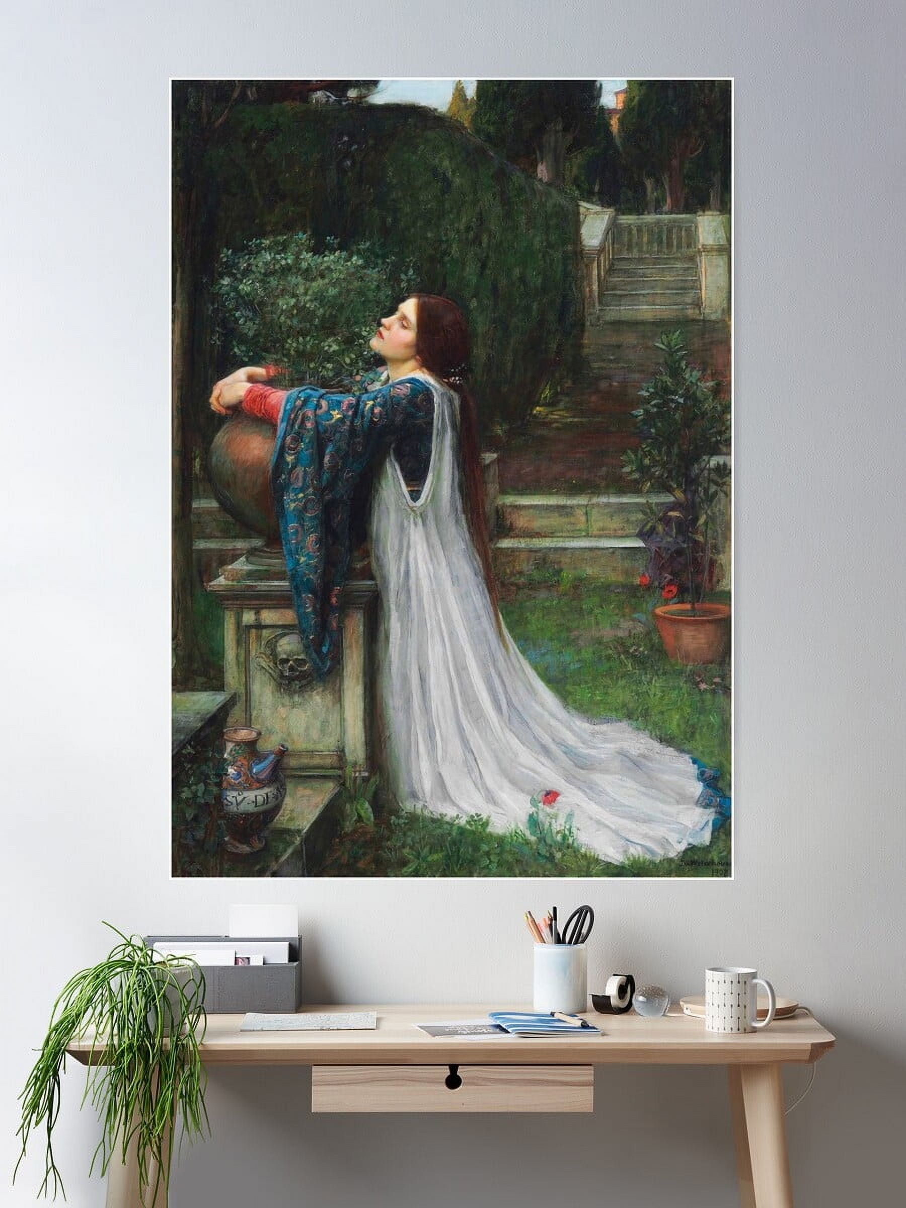 Isabella And The Pot Of Basil, John William Waterhouse 1907 Poster Wall Art, Modern Wall Decor ...