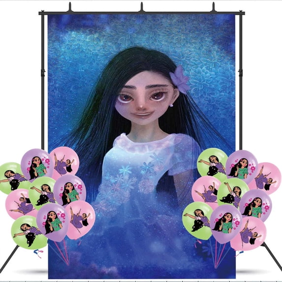 Isabella Backdrop Banner Balloons Party Decorations Supplies Taspestry ...
