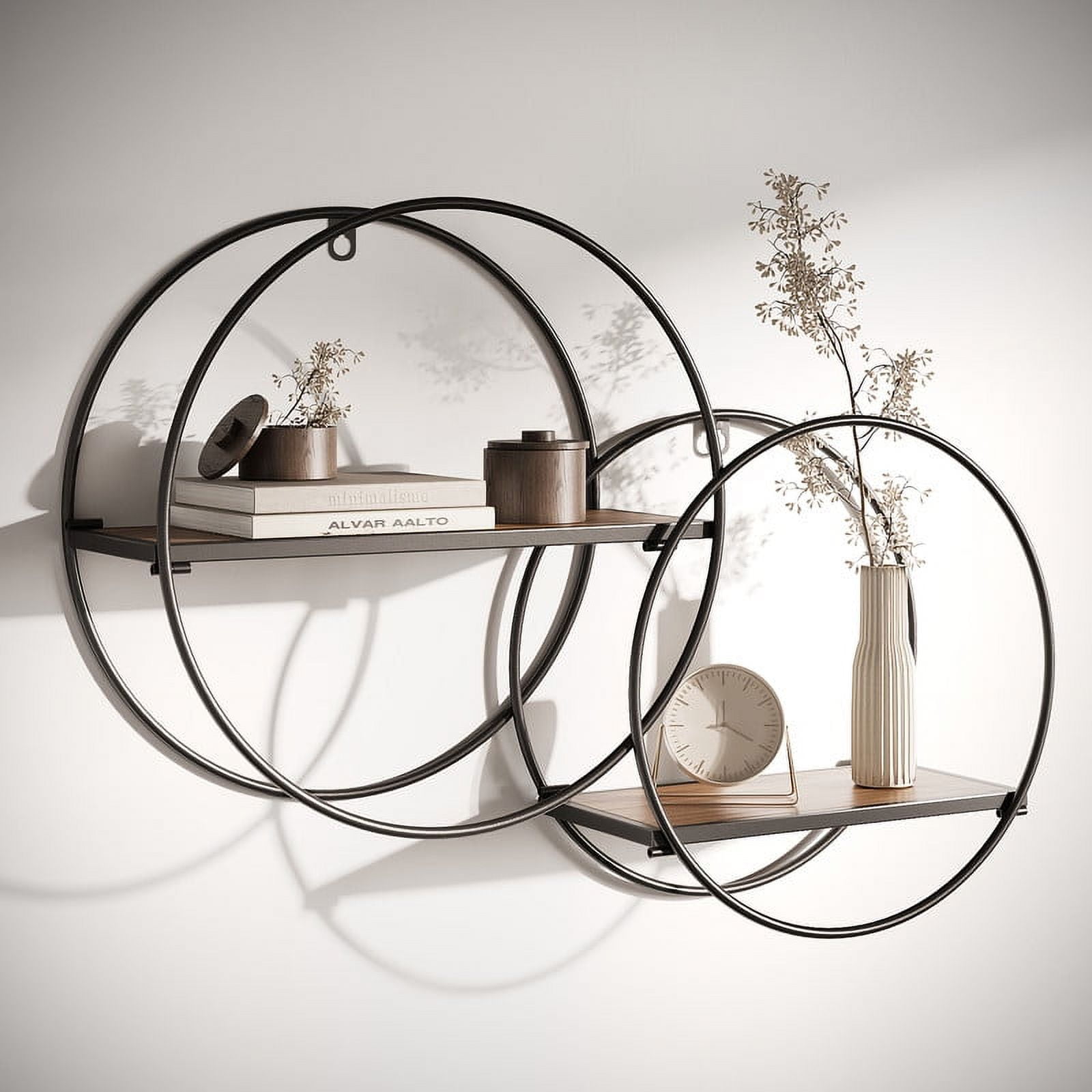 Free Shipping! Aspire Home Accents Isabella Black Round Wood-Metal ...