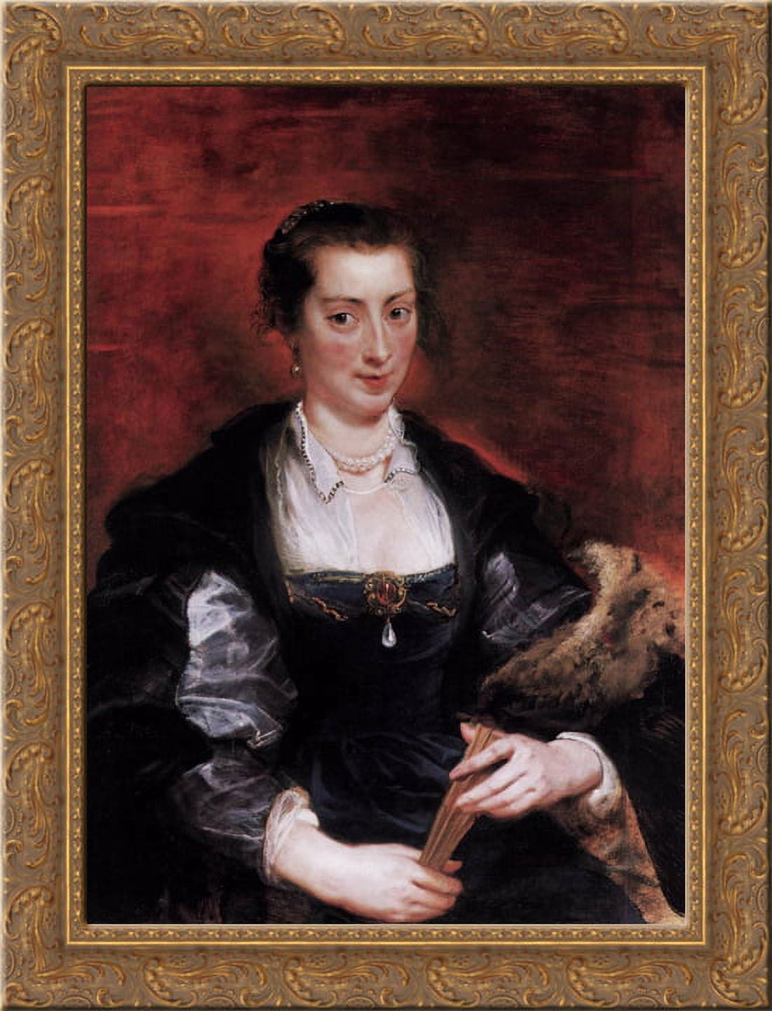 Isabella Brandt, First Wife 24x18 Gold Ornate Wood Framed Canvas Art by ...