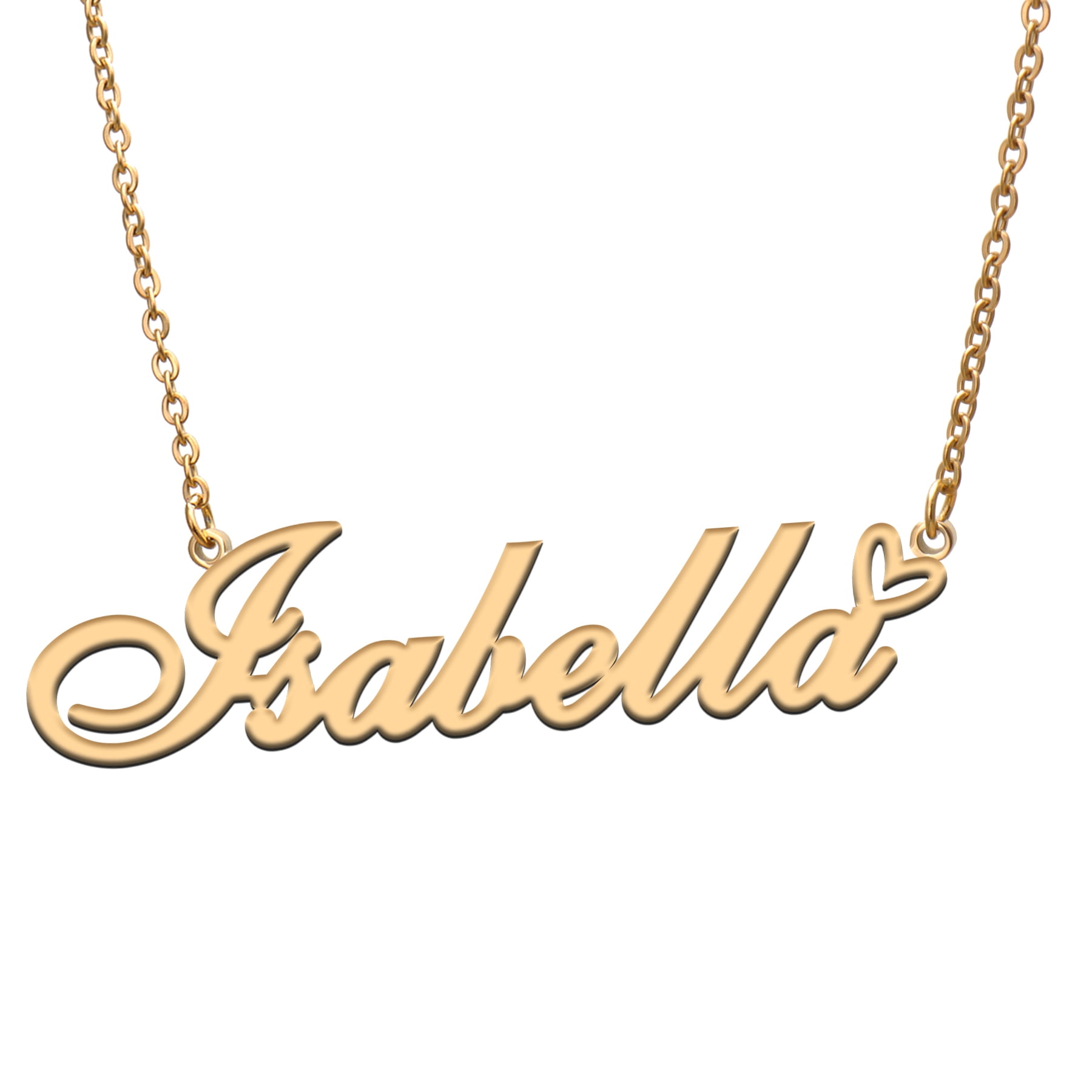 Isabella Custom Name Necklace Customized Personalized Plated Name ...