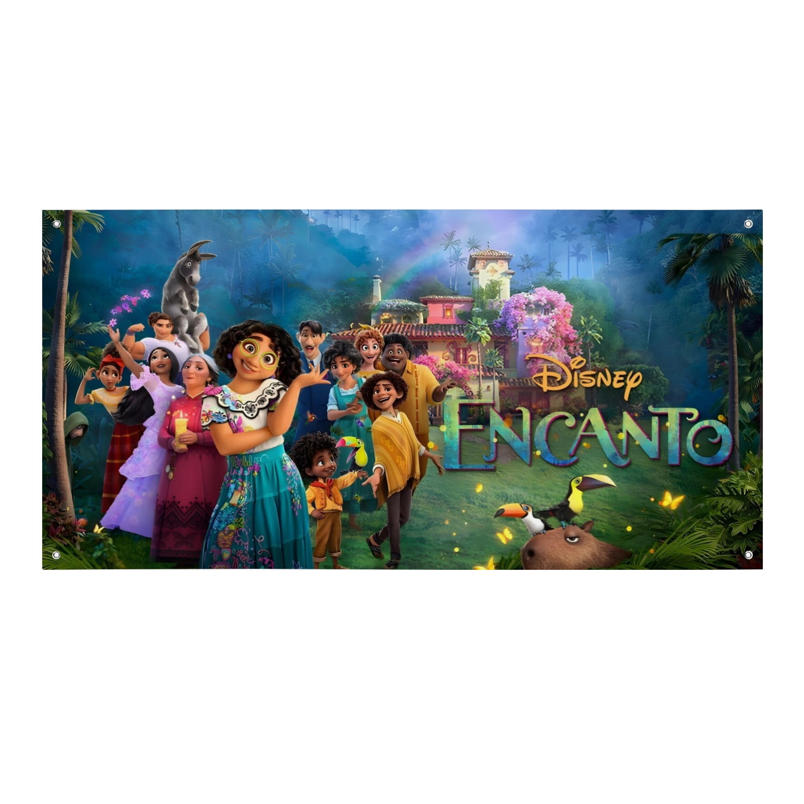 Isabella Encanto-Theme Backdrops Banner Birthday Party Decor Supplies ...