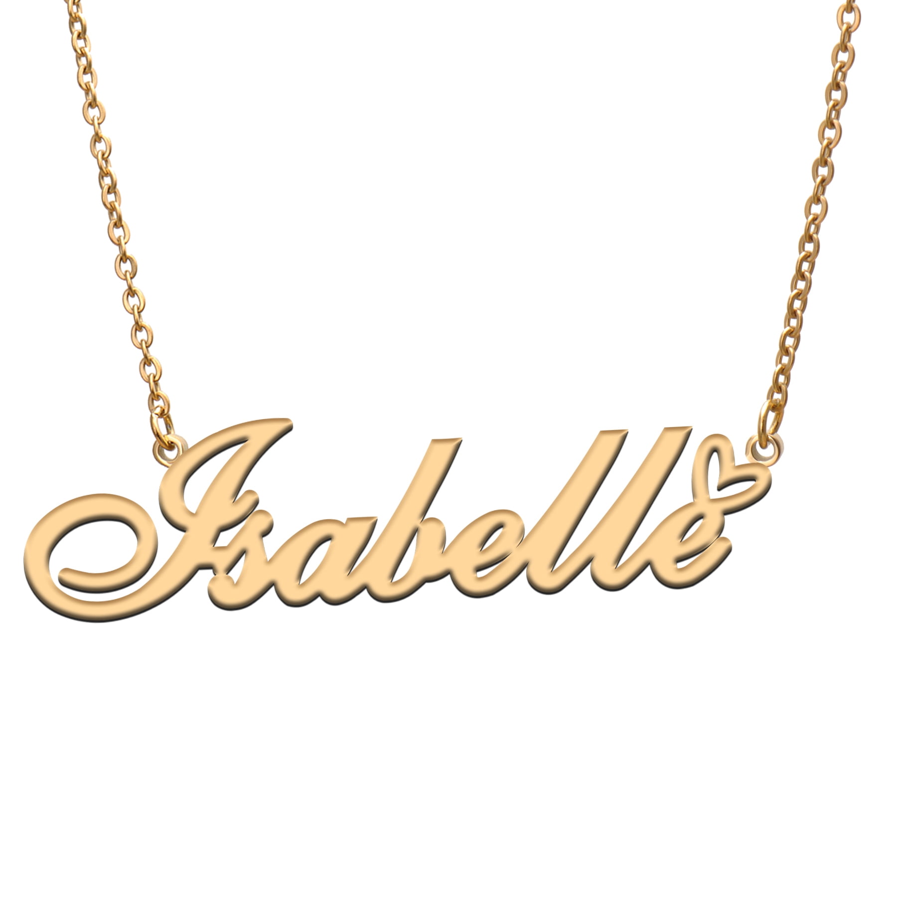 Isabelle Custom Name Necklace Customized Personalized Plated Name ...