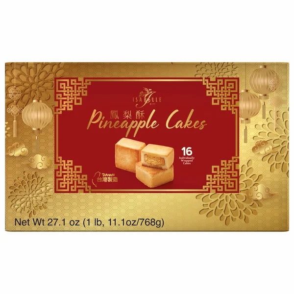 Taiwan Isabelle Pineapple Cakes 768g/(16pcs)台灣鳳梨酥 - Walmart.com