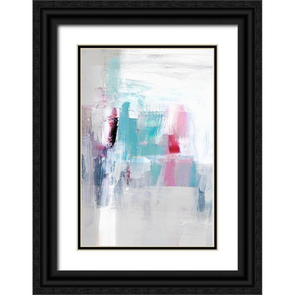 Isabelle Z 11x14 Black Ornate Wood Framed with Double Matting Museum ...
