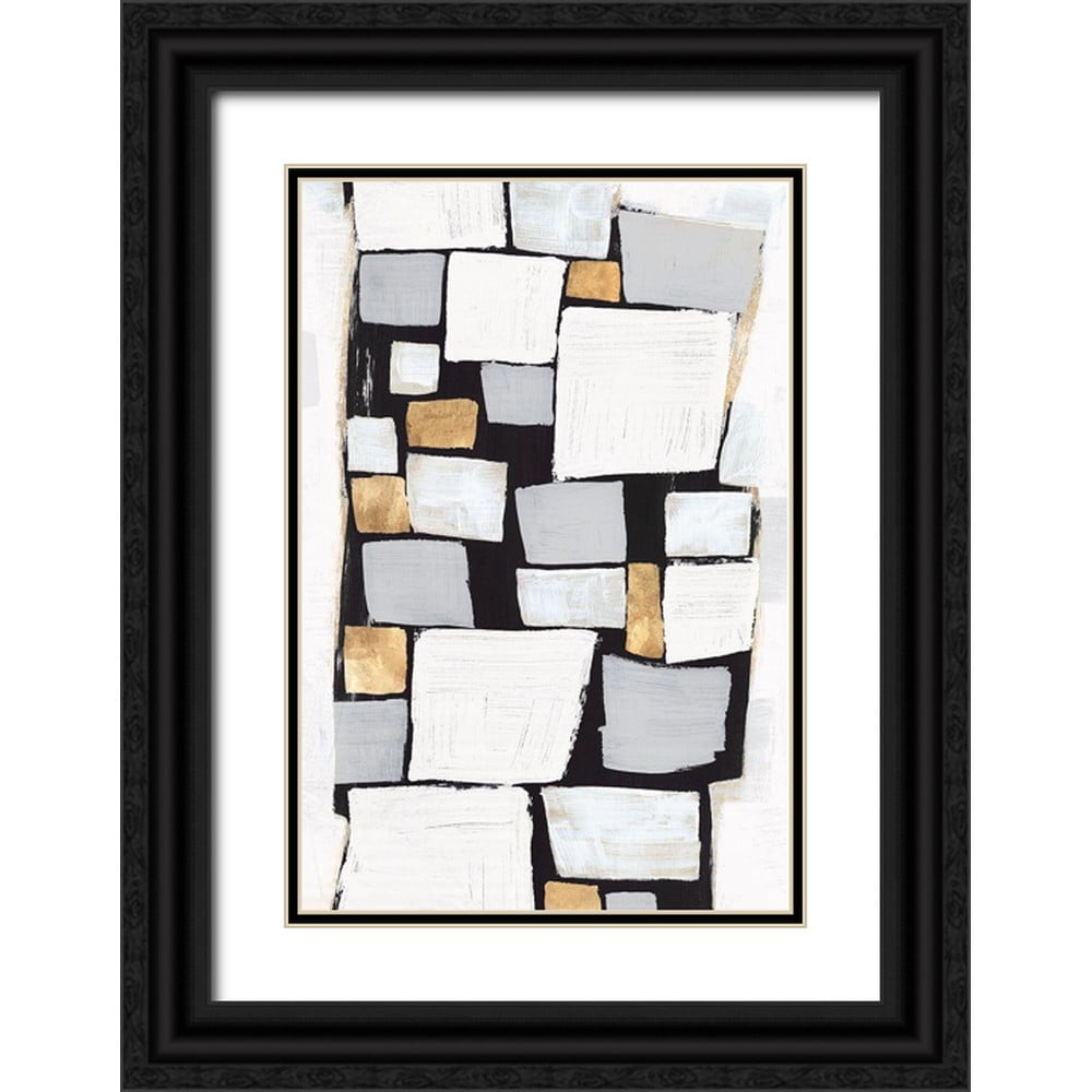 Isabelle Z 11x14 Black Ornate Wood Framed with Double Matting Museum Art Print Titled - Stacks I ...