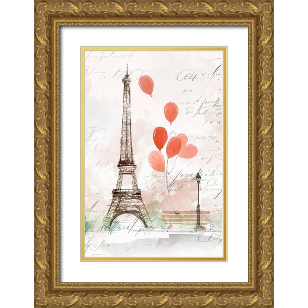 Isabelle Z 11x14 Gold Ornate Wood Framed with Double Matting Museum Art Print Titled - Balloons ...