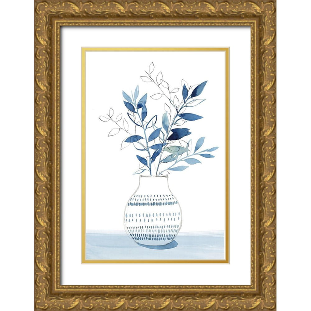 Isabelle Z 11x14 Gold Ornate Wood Framed with Double Matting Museum Art Print Titled - Indigo ...