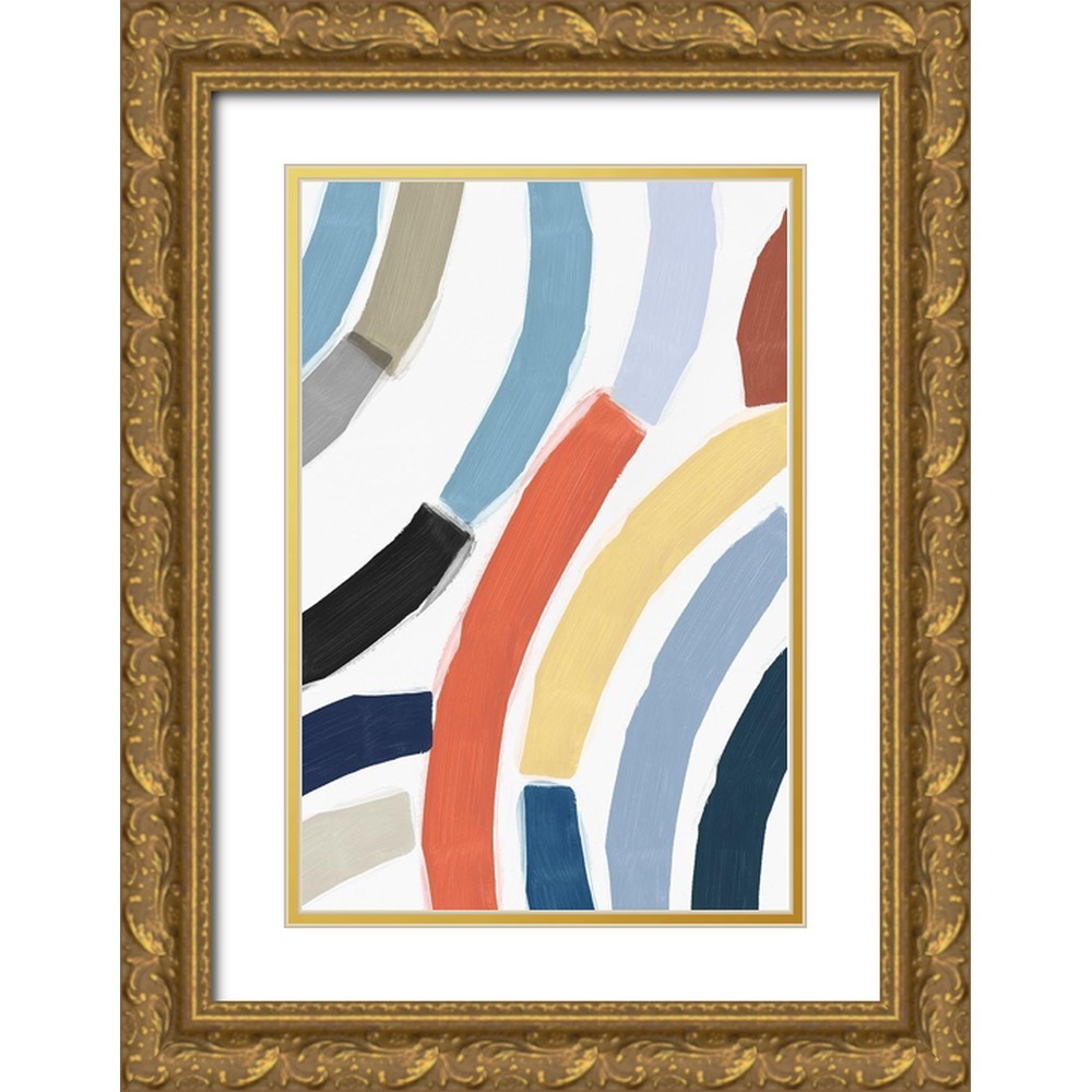 Isabelle Z 11x14 Gold Ornate Wood Framed with Double Matting Museum Art Print Titled - Rainbow ...