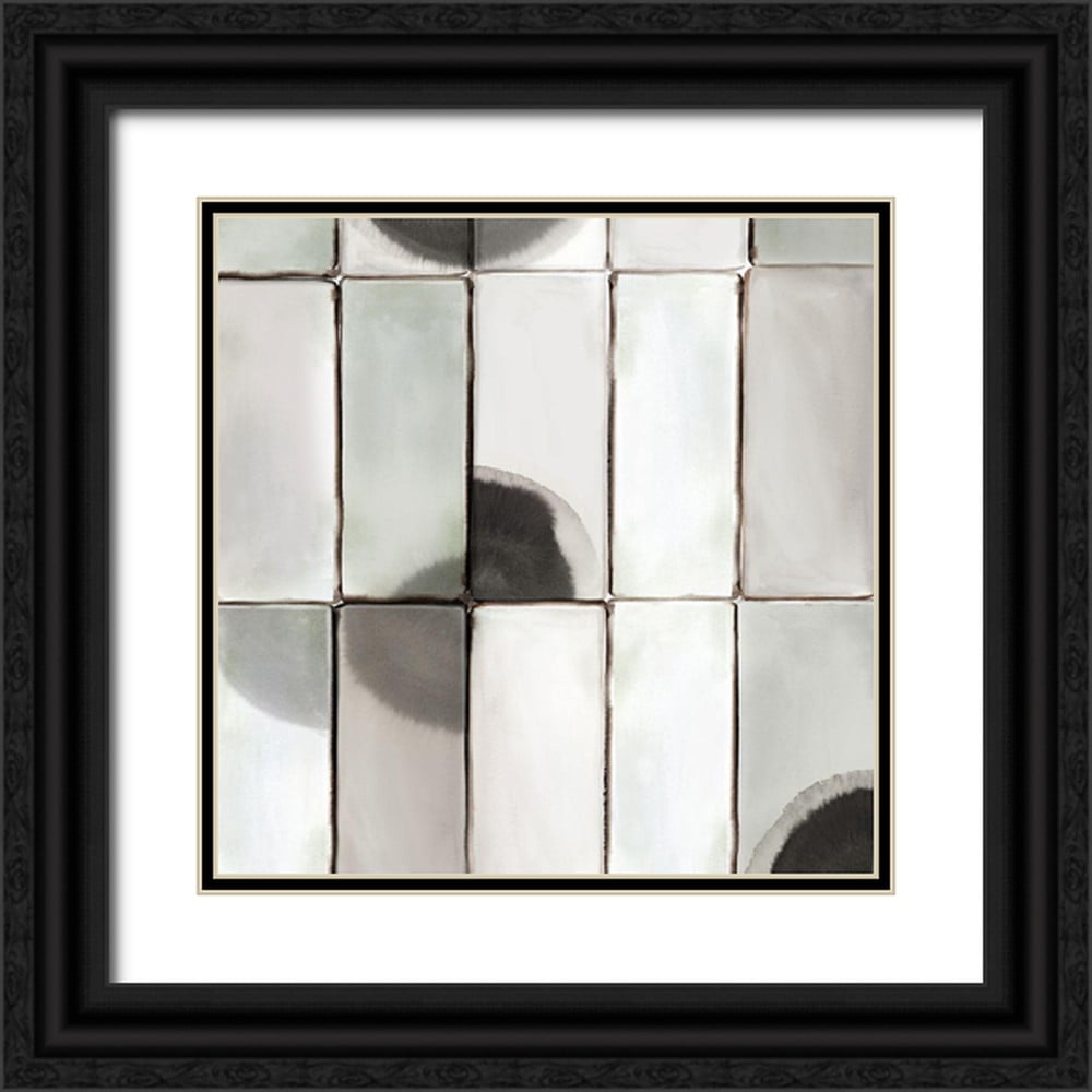Isabelle Z 12x12 Black Ornate Wood Framed with Double Matting Museum ...