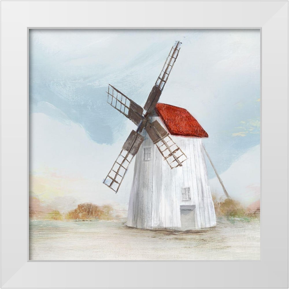 Isabelle Z 12x12 White Modern Wood Framed Museum Art Print Titled - Red ...