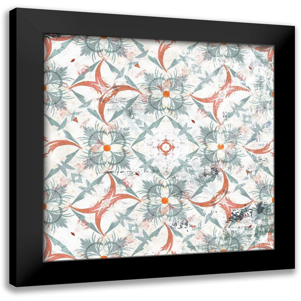 Isabelle Z 15x15 Black Modern Framed Museum Art Print Titled - Porcelain Ornate - Walmart.com