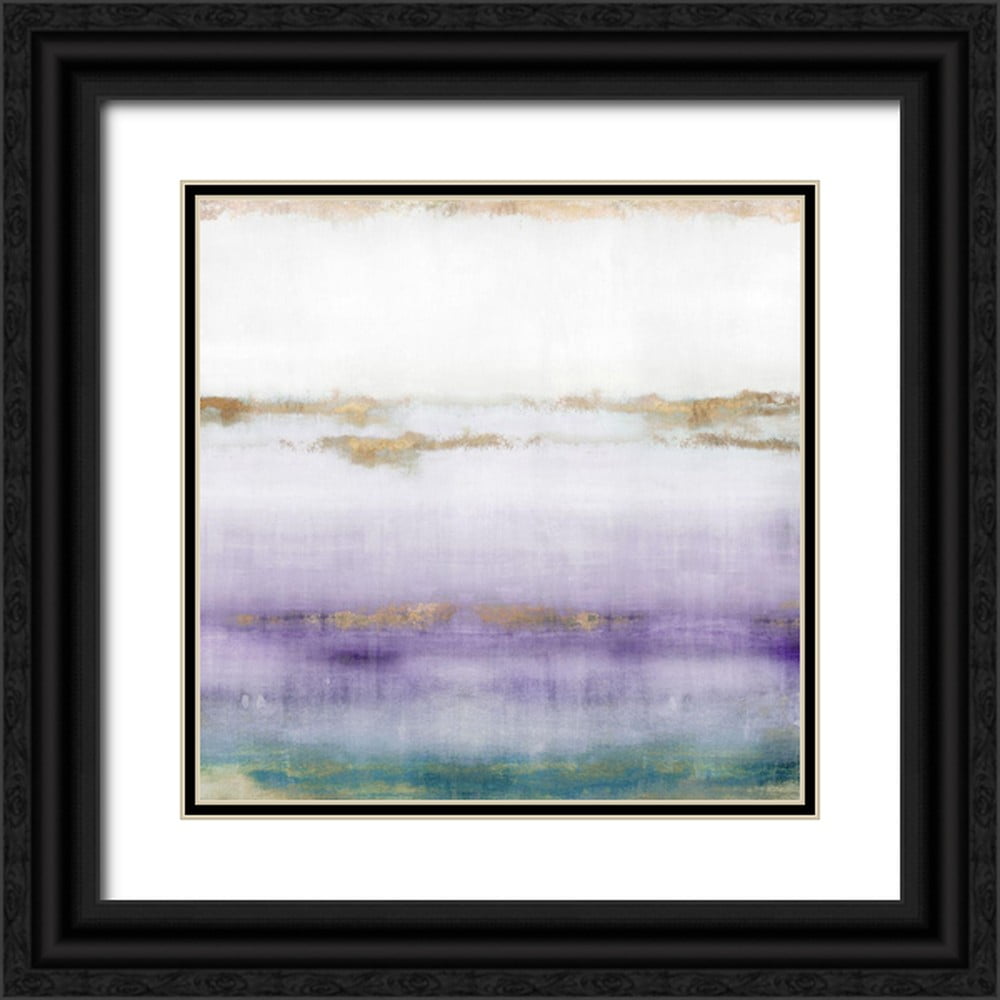 Isabelle Z 15x15 Black Ornate Wood Framed with Double Matting Museum ...