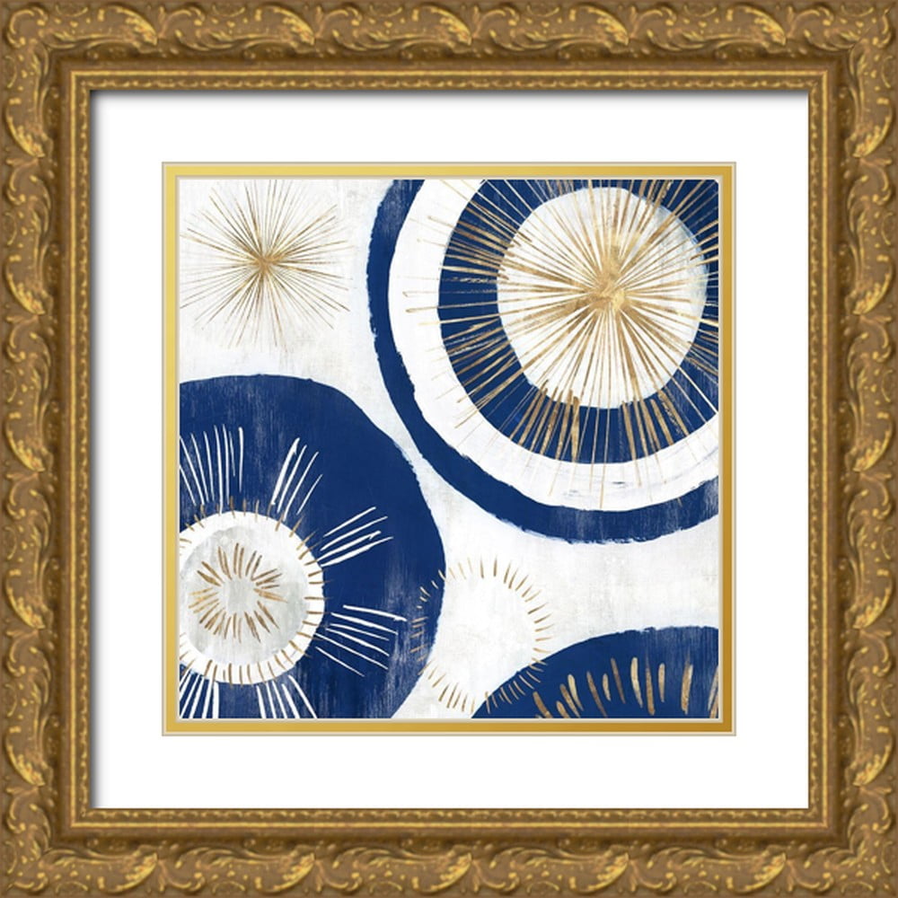 Isabelle Z 15x15 Gold Ornate Wood Framed with Double Matting Museum Art ...
