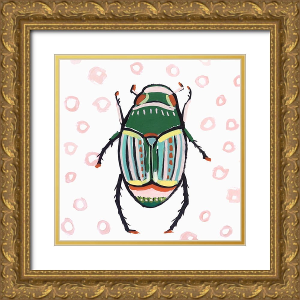 Isabelle Z 15x15 Gold Ornate Wood Framed with Double Matting Museum Art ...