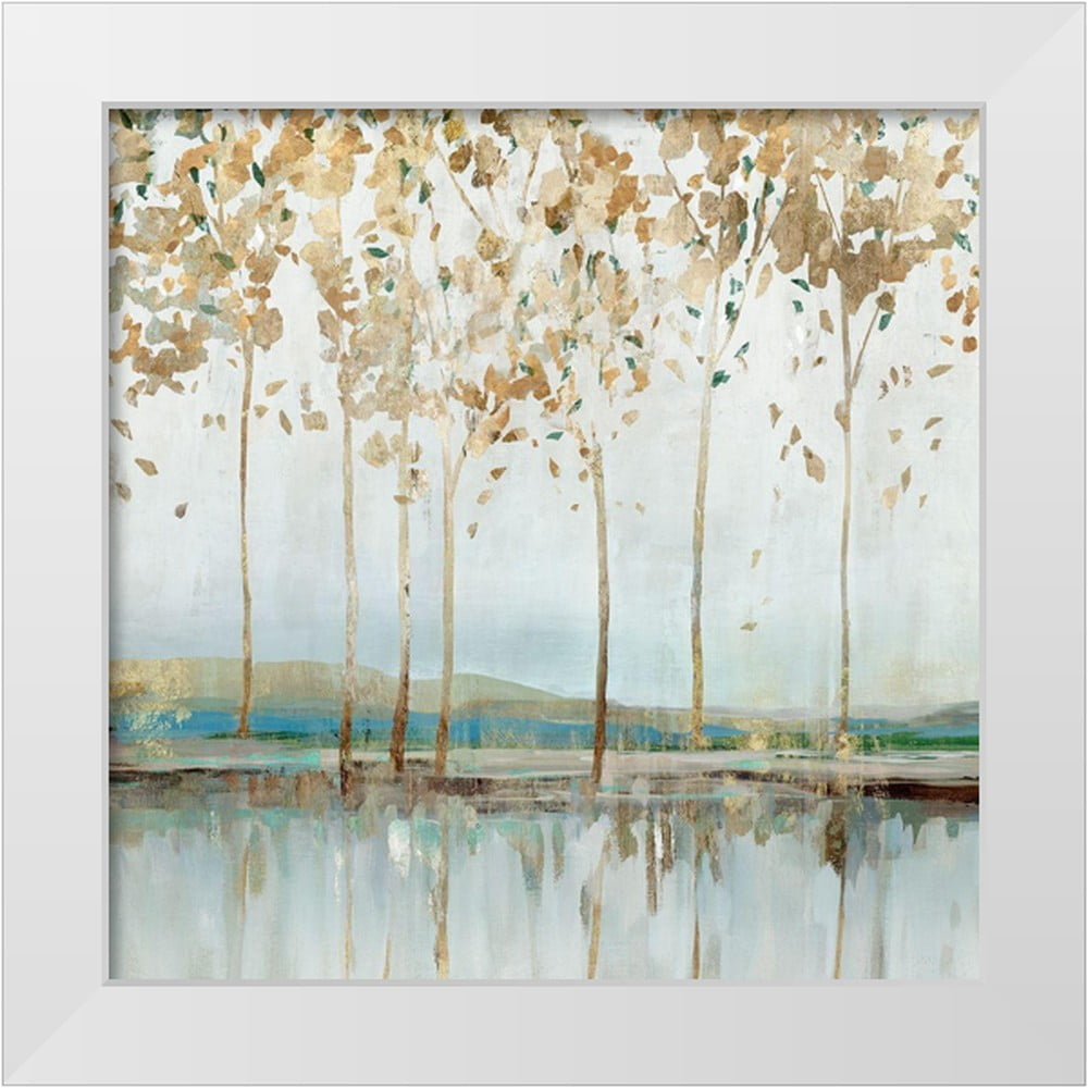 Isabelle Z 15x15 White Modern Wood Framed Museum Art Print Titled - River Breath I - Walmart.com