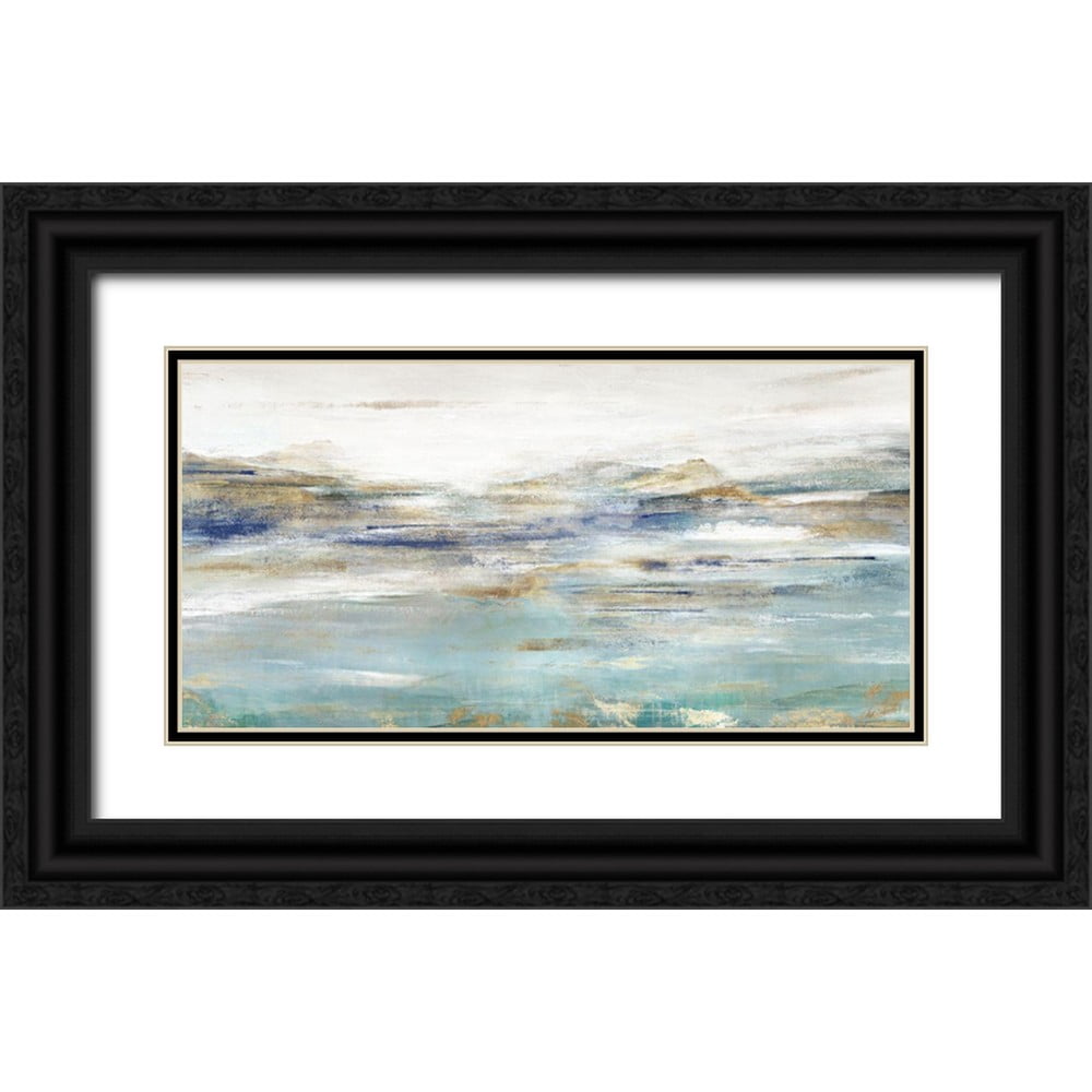 Isabelle Z 18x11 Black Ornate Wood Framed with Double Matting Museum ...