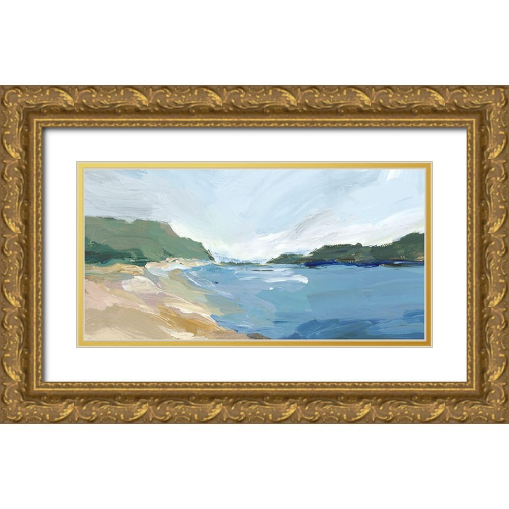 Isabelle Z 18x11 Gold Ornate Wood Framed with Double Matting Museum Art ...