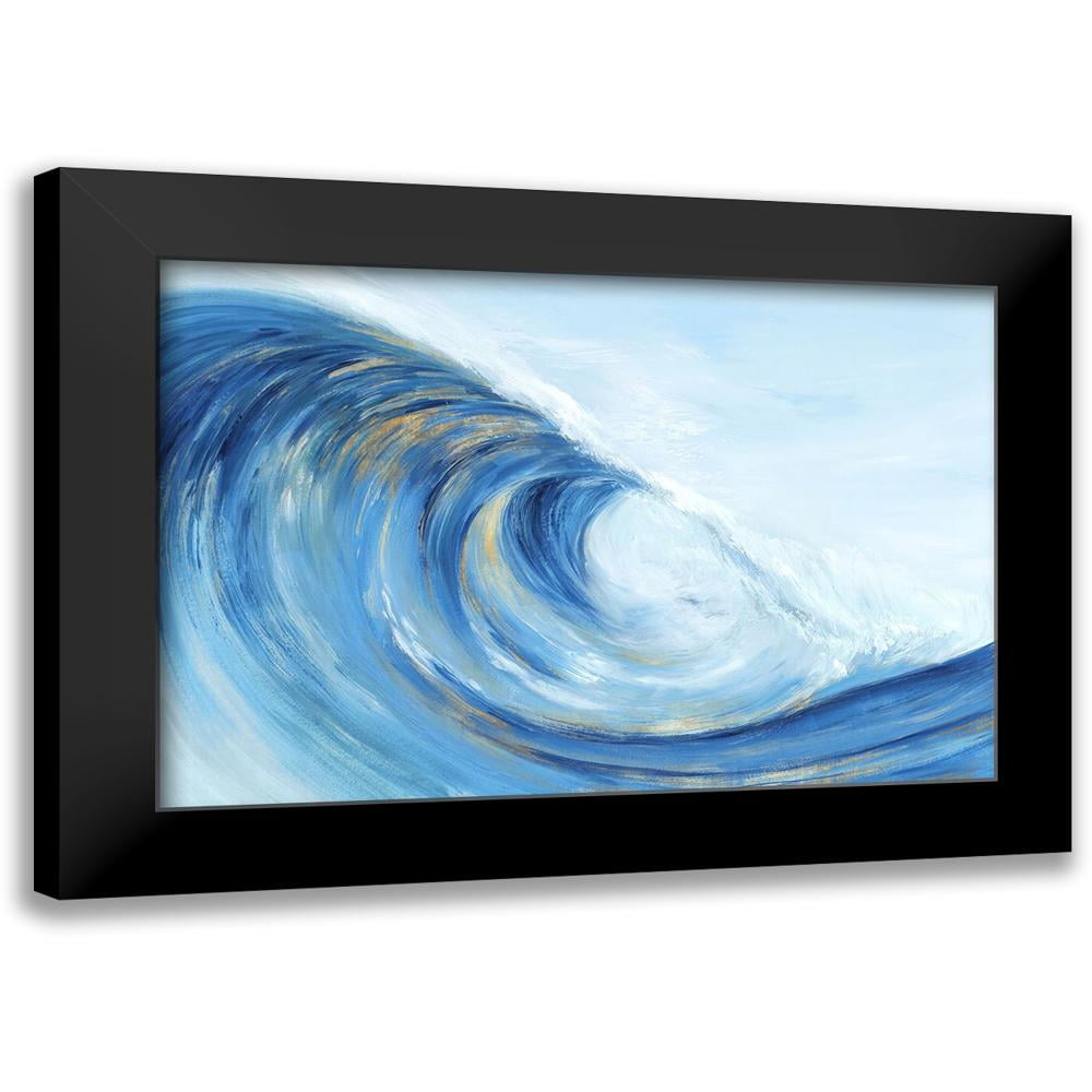 Isabelle Z 18x13 Black Modern Framed Museum Art Print Titled - Wave ...