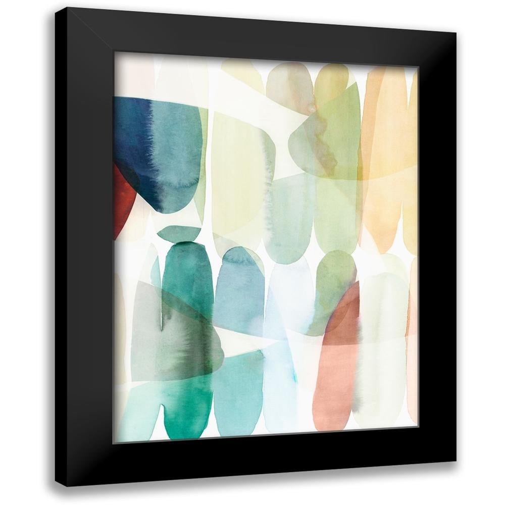 Isabelle Z 19x24 Black Modern Framed Museum Art Print Titled - Rounded Overlay II - Walmart.com