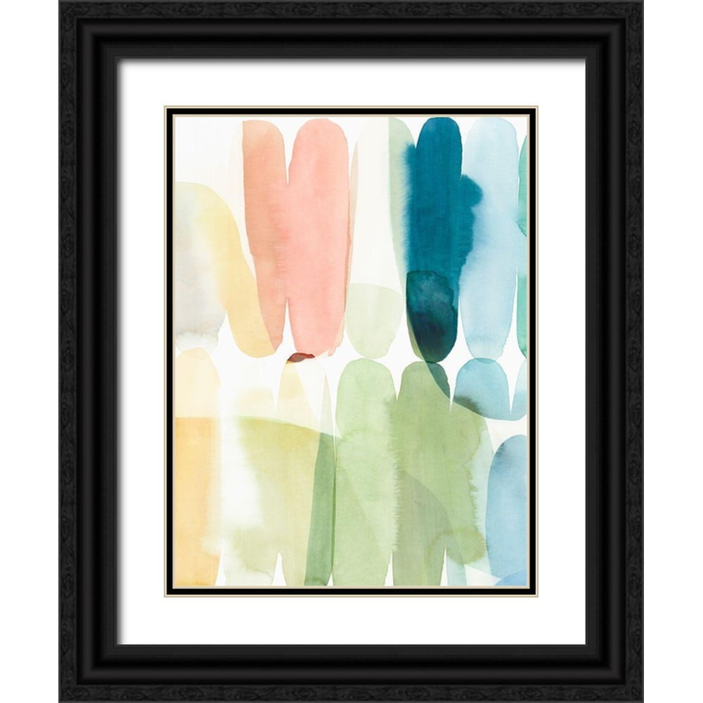 Isabelle Z 19x24 Black Ornate Wood Framed with Double Matting Museum Art Print Titled - Rounded ...