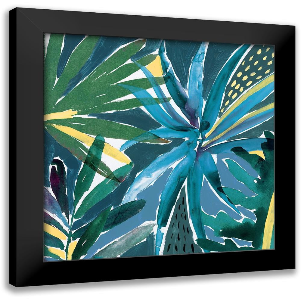 Isabelle Z 20x20 Black Modern Framed Museum Art Print Titled - Tropical ...
