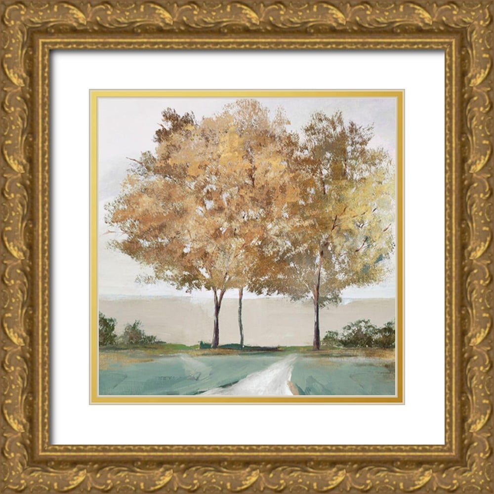 Isabelle Z 20x20 Gold Ornate Wood Framed with Double Matting Museum Art Print Titled - Golden ...