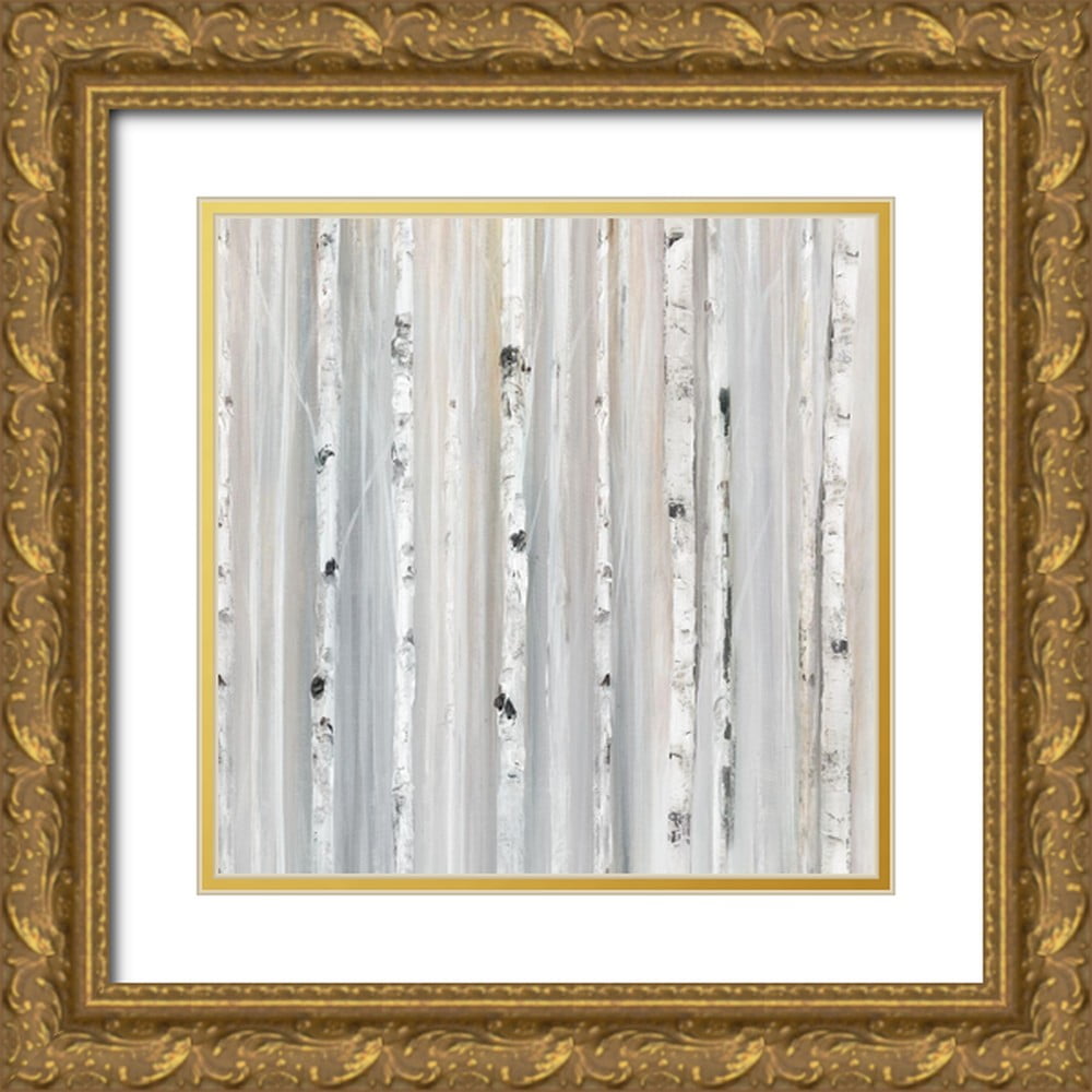Isabelle Z 20x20 Gold Ornate Wood Framed with Double Matting Museum Art ...
