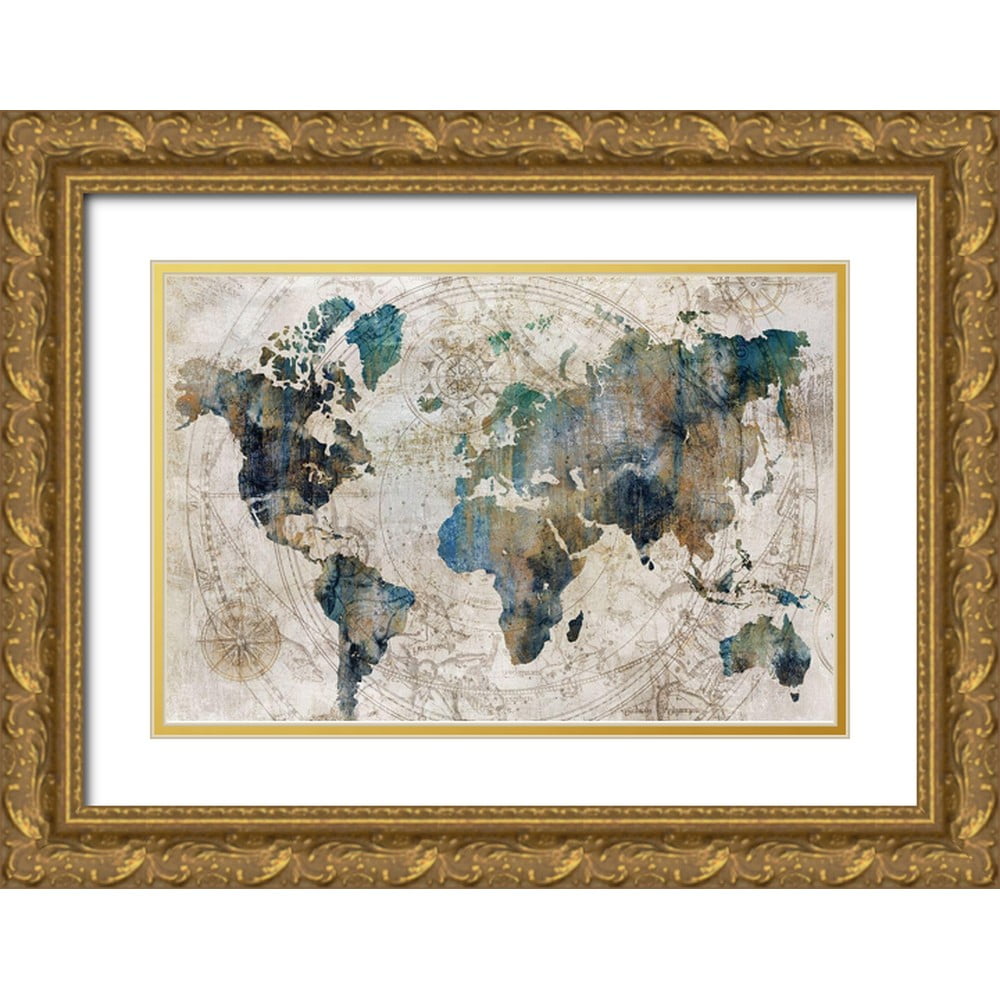 Isabelle Z 24x17 Gold Ornate Wood Framed with Double Matting Museum Art Print Titled - Celestial ...