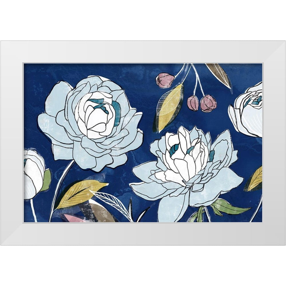 Isabelle Z 24x17 White Modern Wood Framed Museum Art Print Titled ...