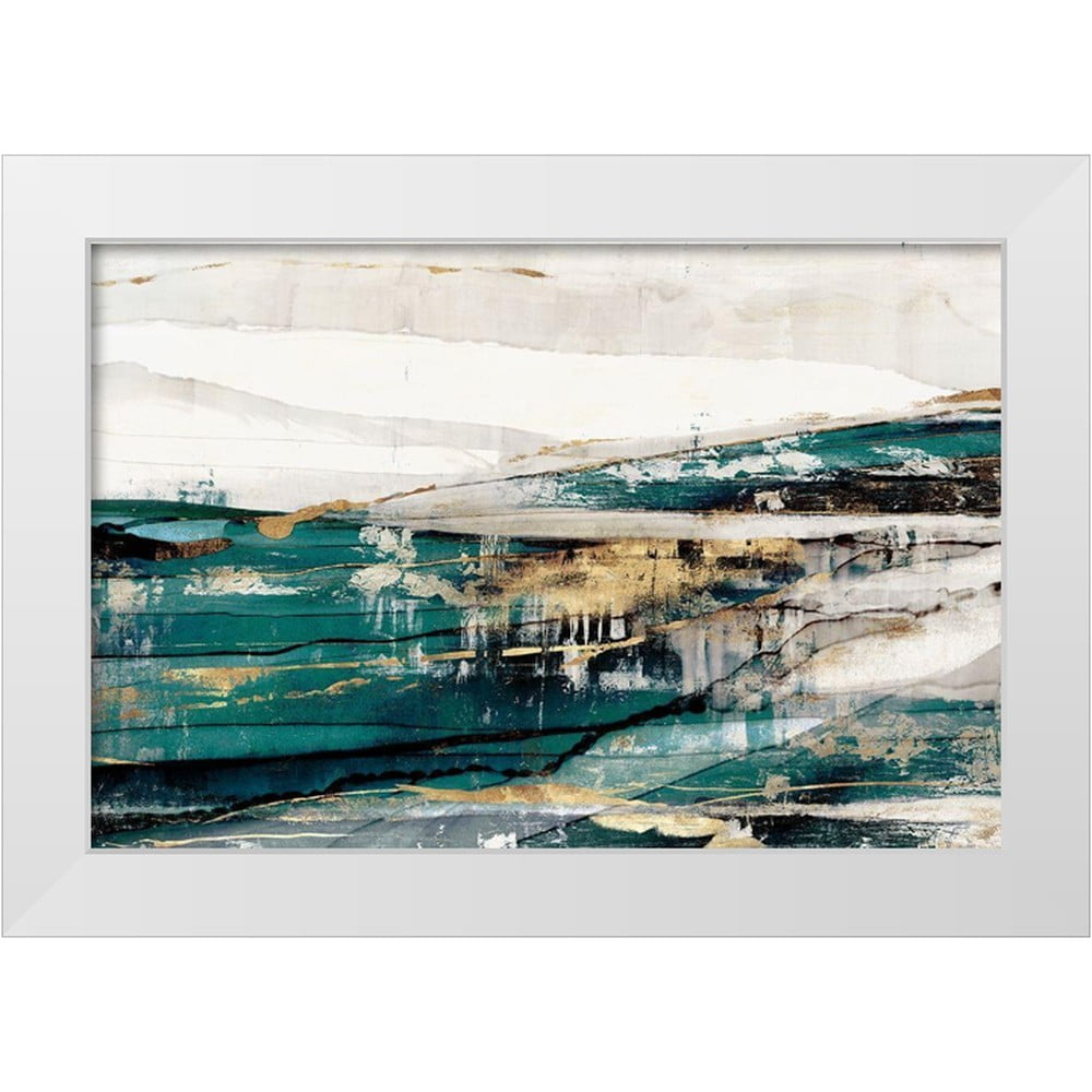 Isabelle Z 24x17 White Modern Wood Framed Museum Art Print Titled ...